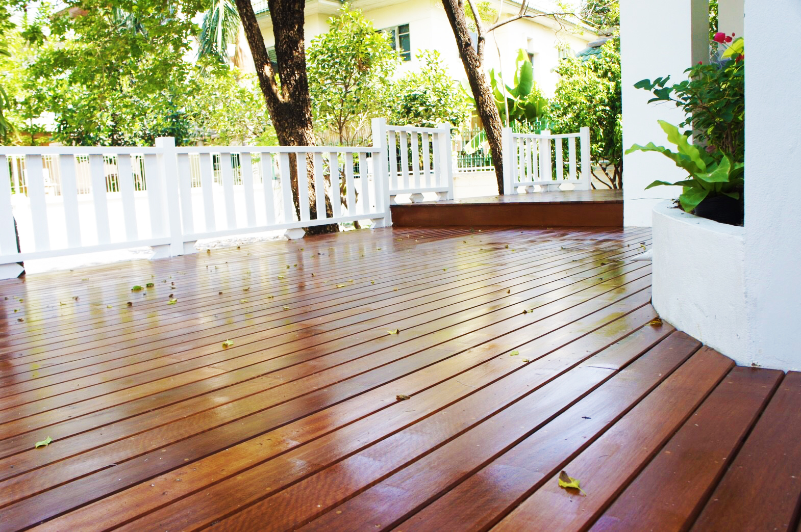 New Hardwood Deck, for Expanding your Home into the Tropical Garden ...