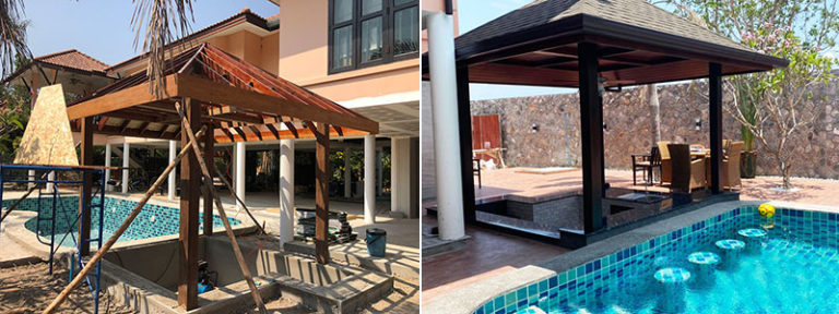 Custom Designed Pools and Pool Bars in Thailand - Thai Garden Design