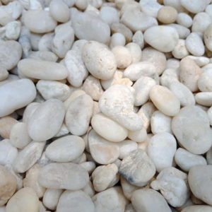 Pure White Pebbles - Thai Garden Design