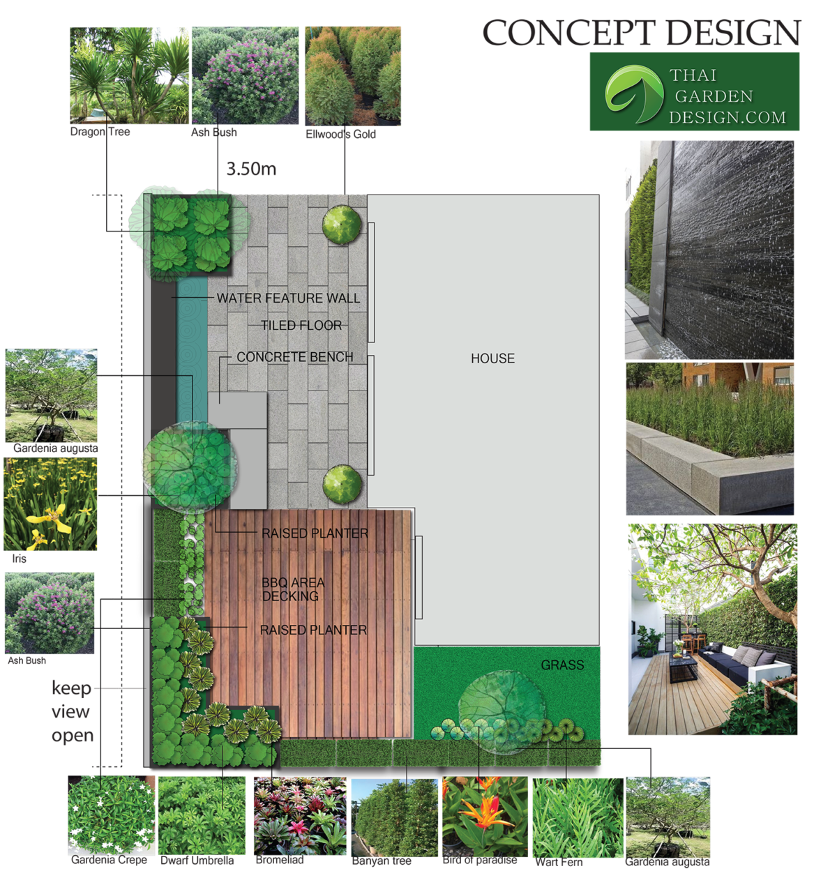 Custom Designed Landscaped Garden, Water Feature, Deck .... -