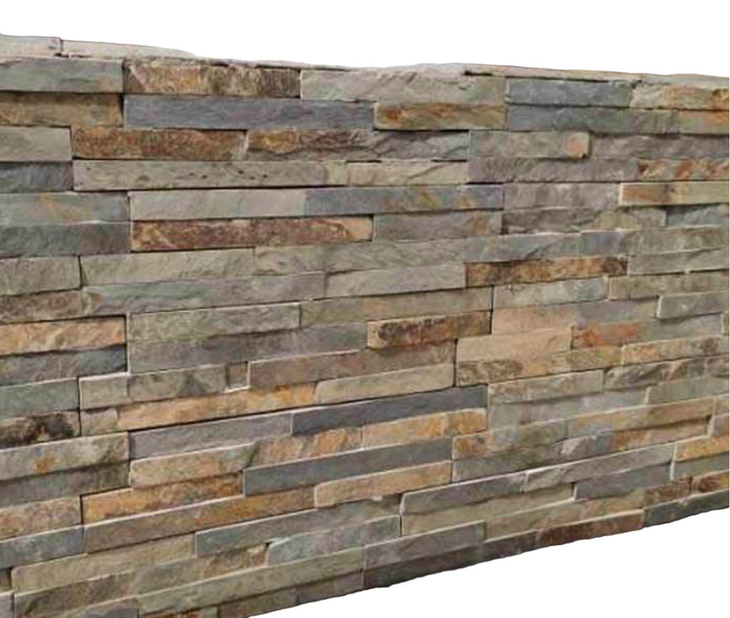 Stone cladding (rust color) - Thai Garden Design