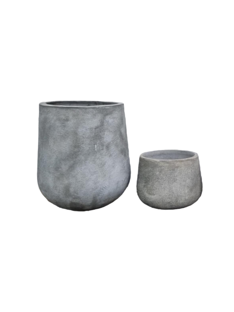 Curved Contemporary Planter (White) - Thai Garden Design