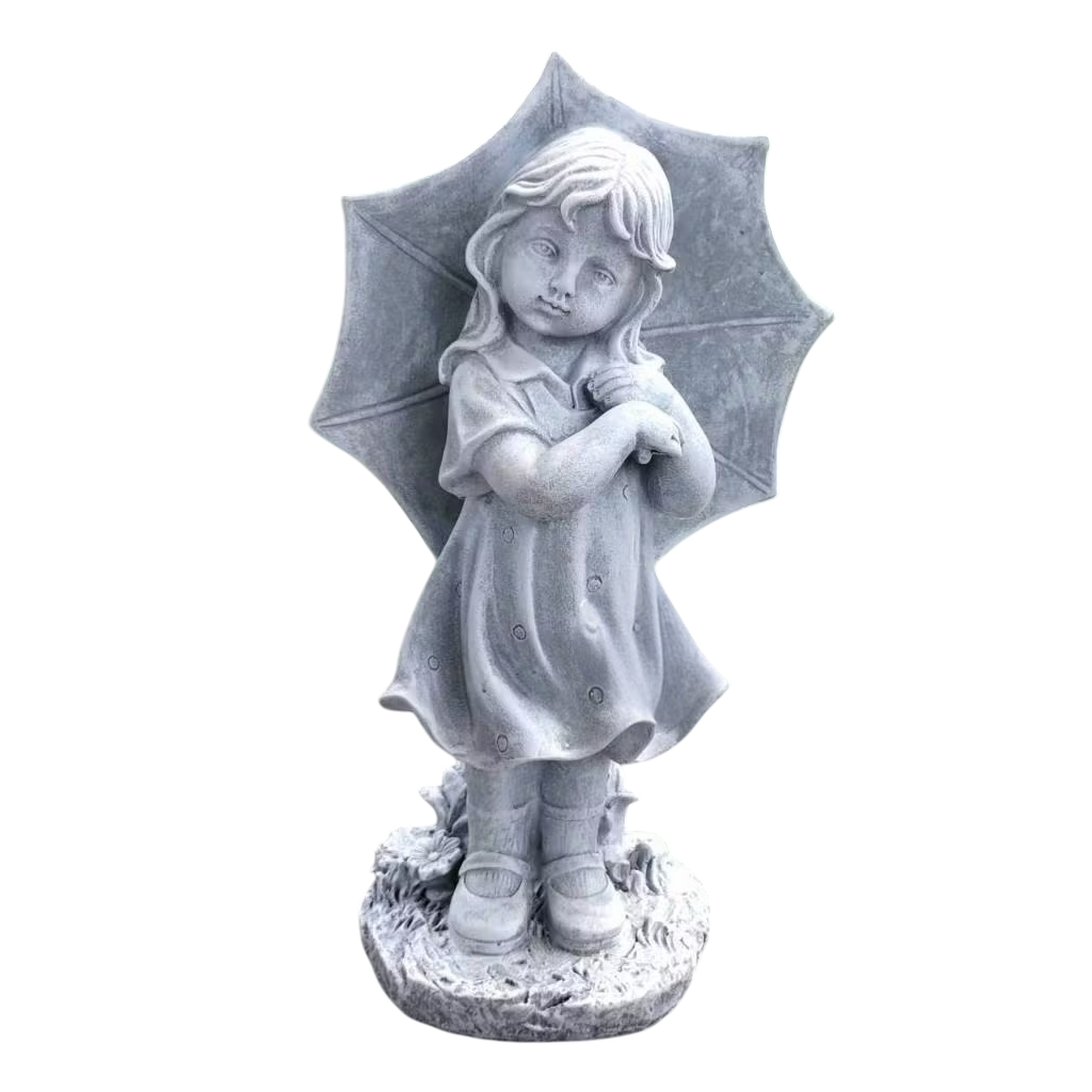 Children Garden Statue (Girl) - Thai Garden Design